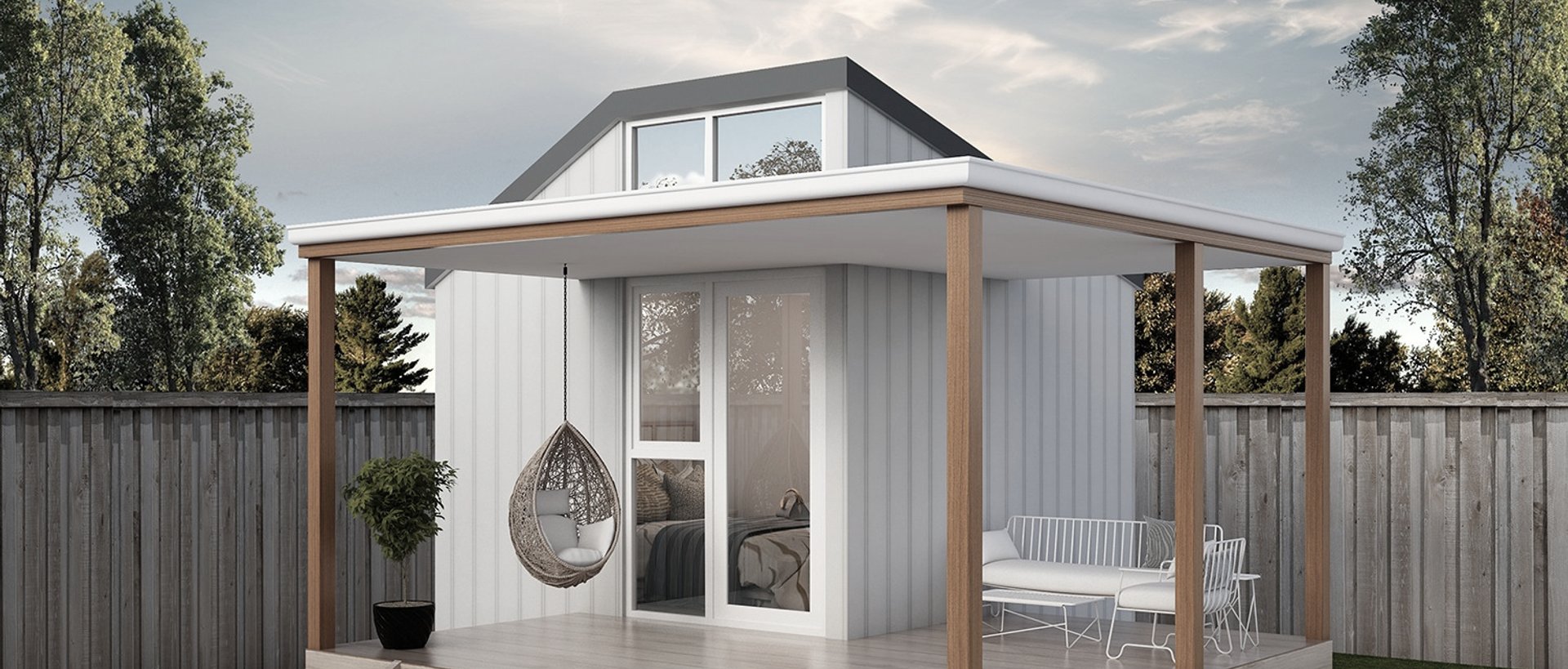 Sleepout - Corner Site - 10m2 by Hybrid Build | ArchiPro NZ