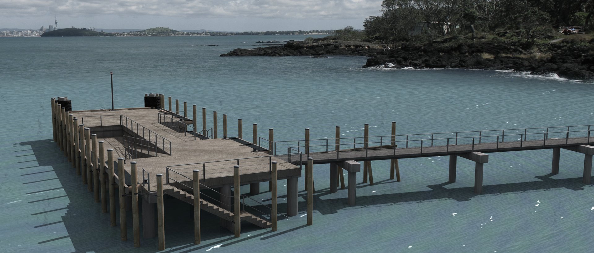Rangitoto Island Wharf by BQH | ArchiPro NZ