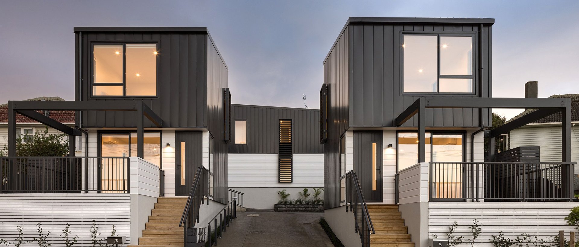 Taumata and Tahuna Townhouses by Gel Architects | ArchiPro NZ