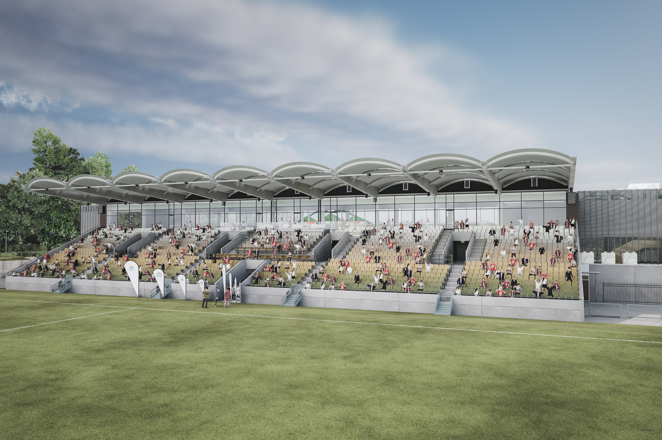 Yarrow Stadium Redevelopment Visuals - Minimal Design | ArchiPro NZ