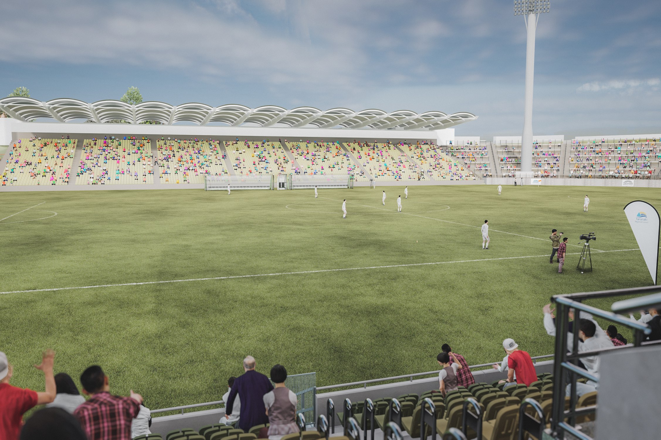 Yarrow Stadium Redevelopment Visuals | ArchiPro NZ