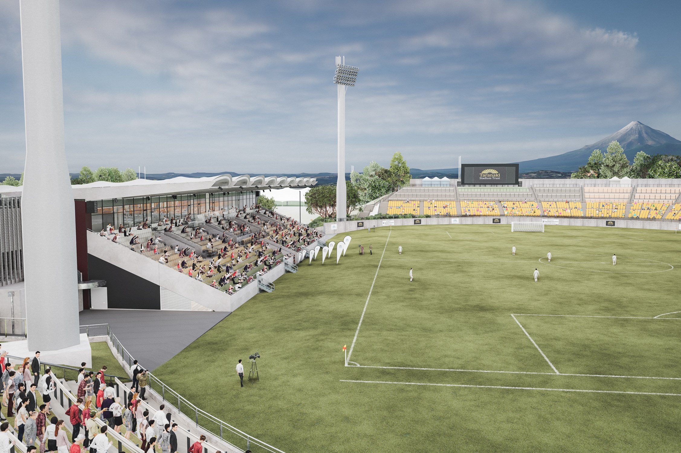 Yarrow Stadium Redevelopment Visuals | ArchiPro NZ