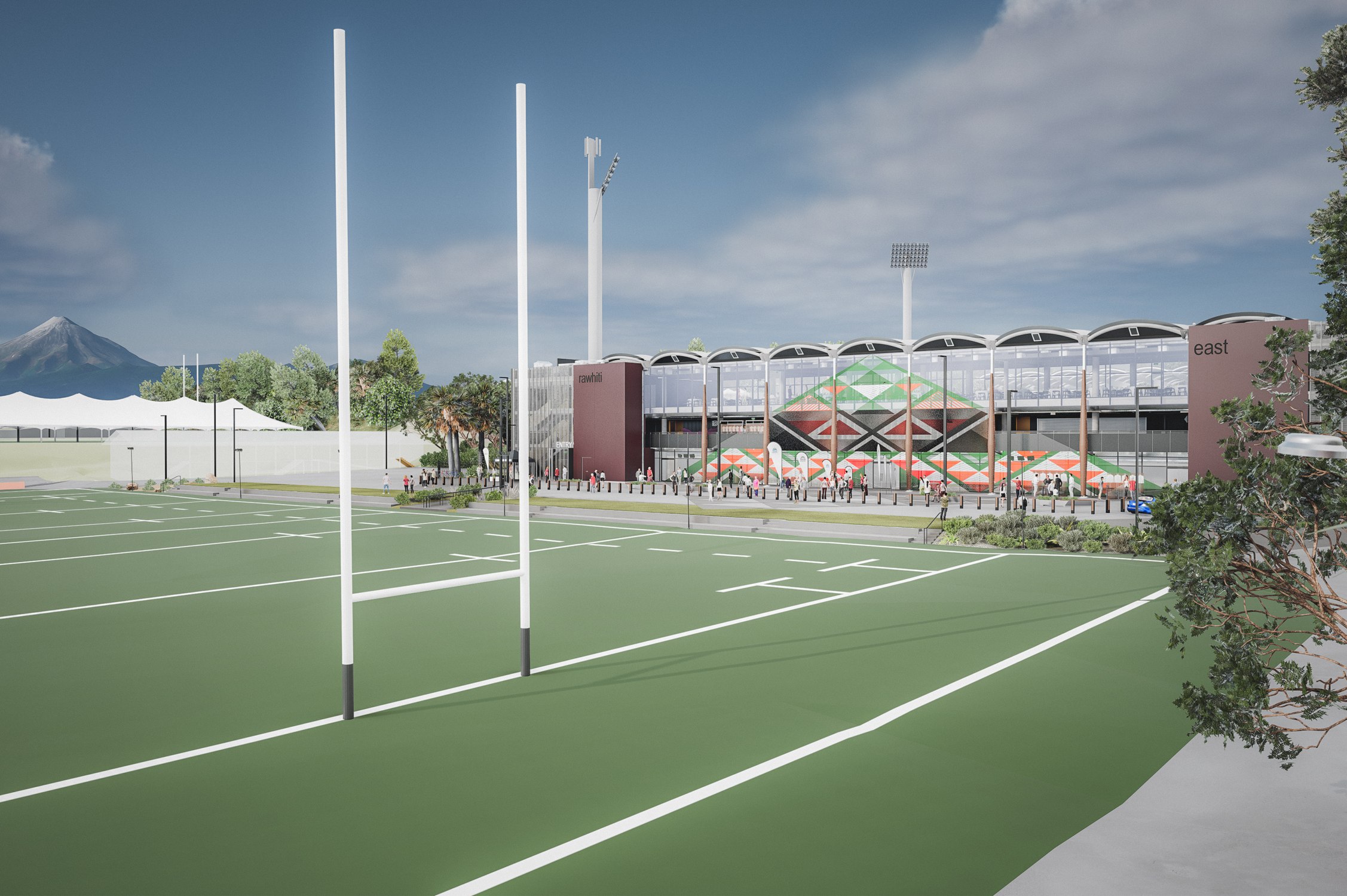 Yarrow Stadium Redevelopment Visuals | ArchiPro NZ
