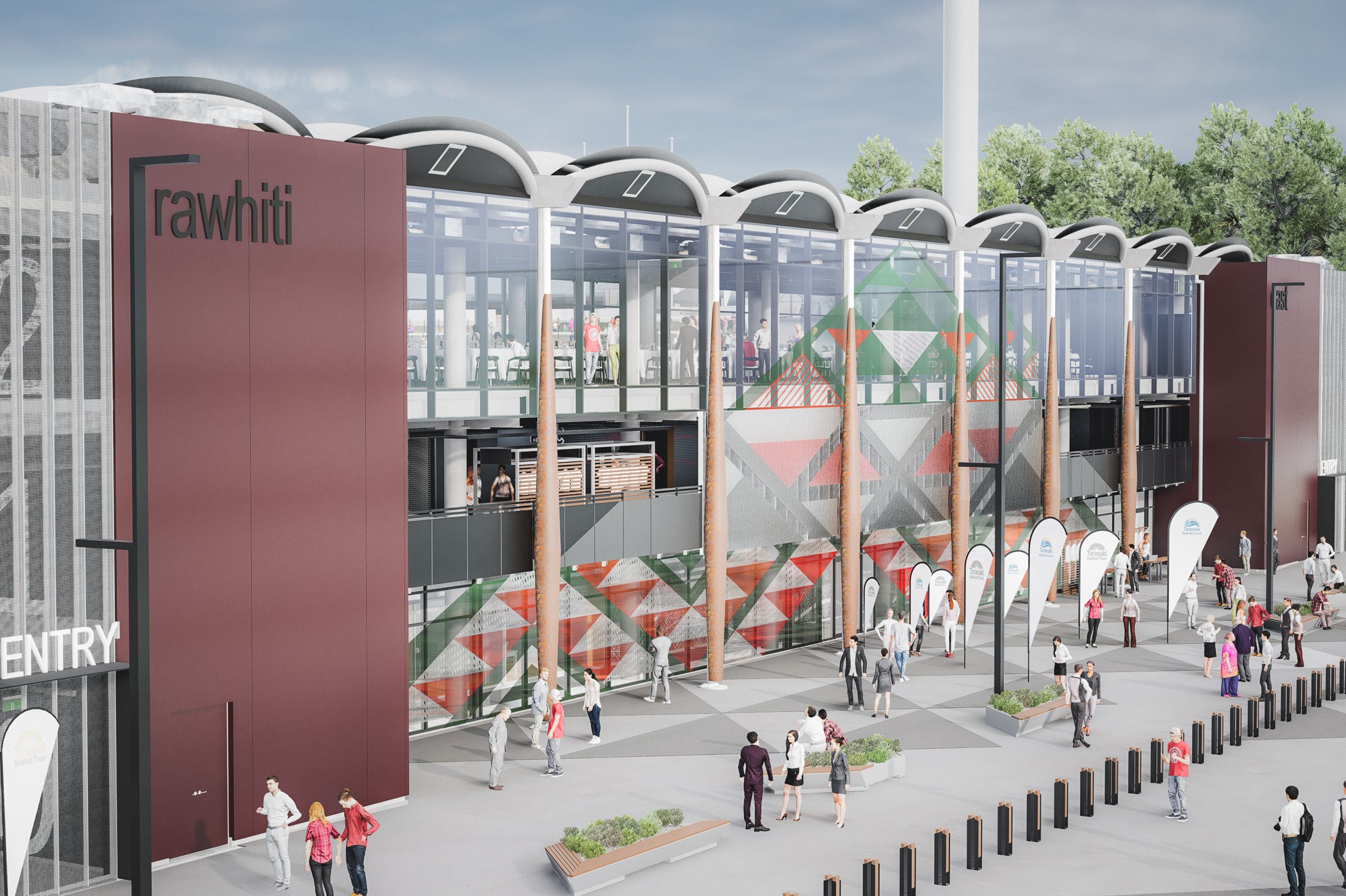 Yarrow Stadium Redevelopment Visuals | ArchiPro NZ