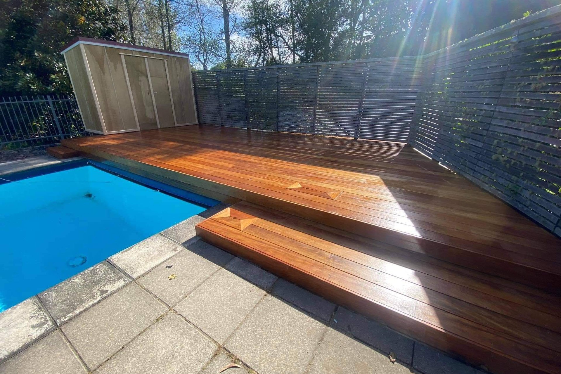 Garapa Pool Deck by Legacy Building | ArchiPro NZ