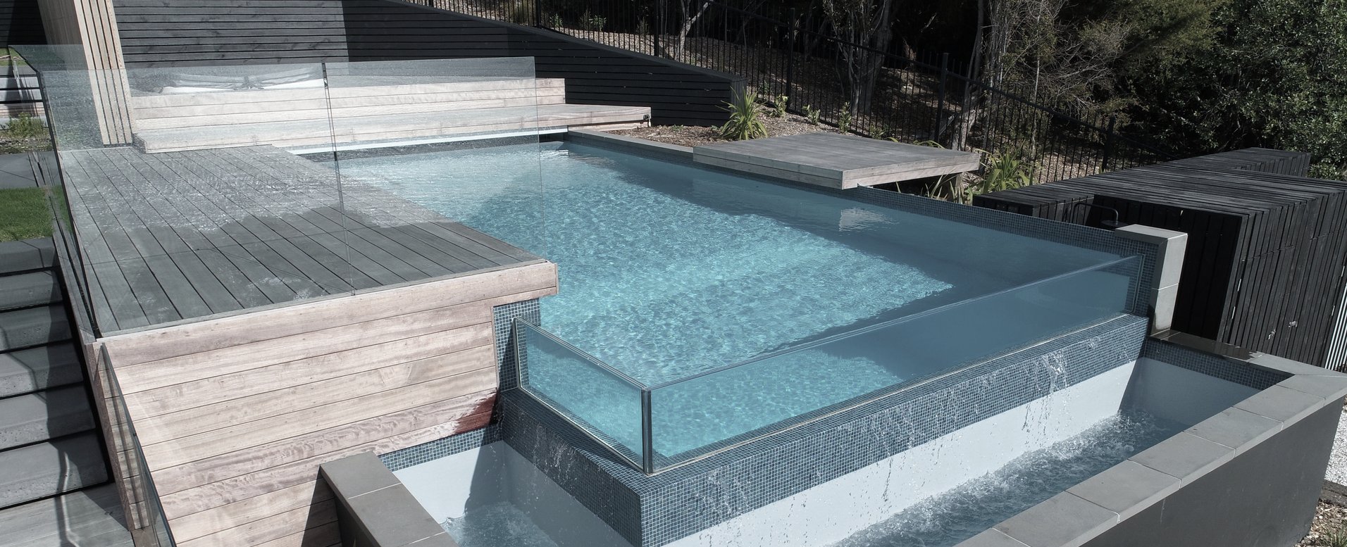Glass Edge Infinity Pool by Mayfair Pools | ArchiPro NZ