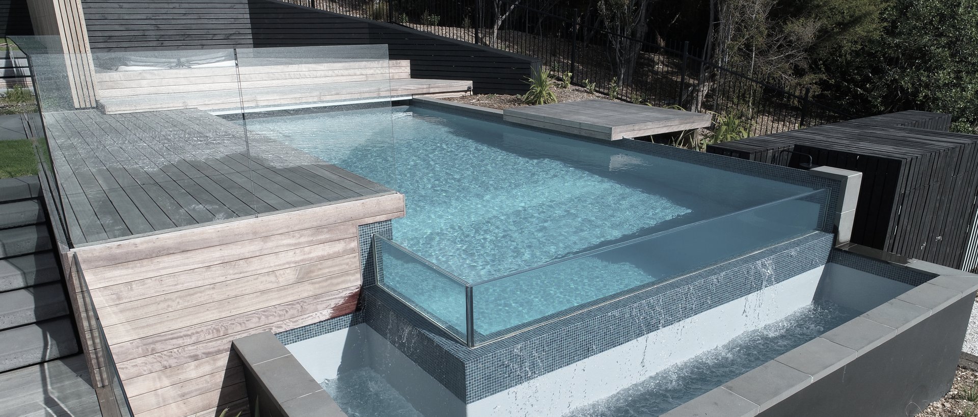 Glass Edge Infinity Pool by Mayfair Pools | ArchiPro NZ