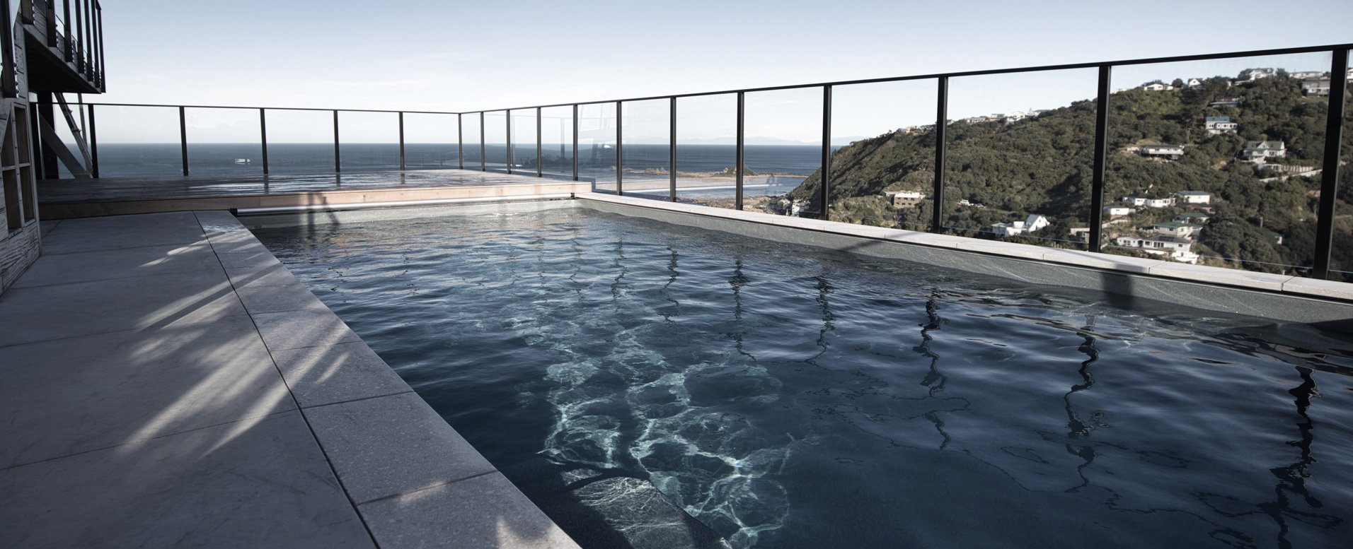 Hillside pool above Wellington by Compass Pools New Zealand | ArchiPro NZ