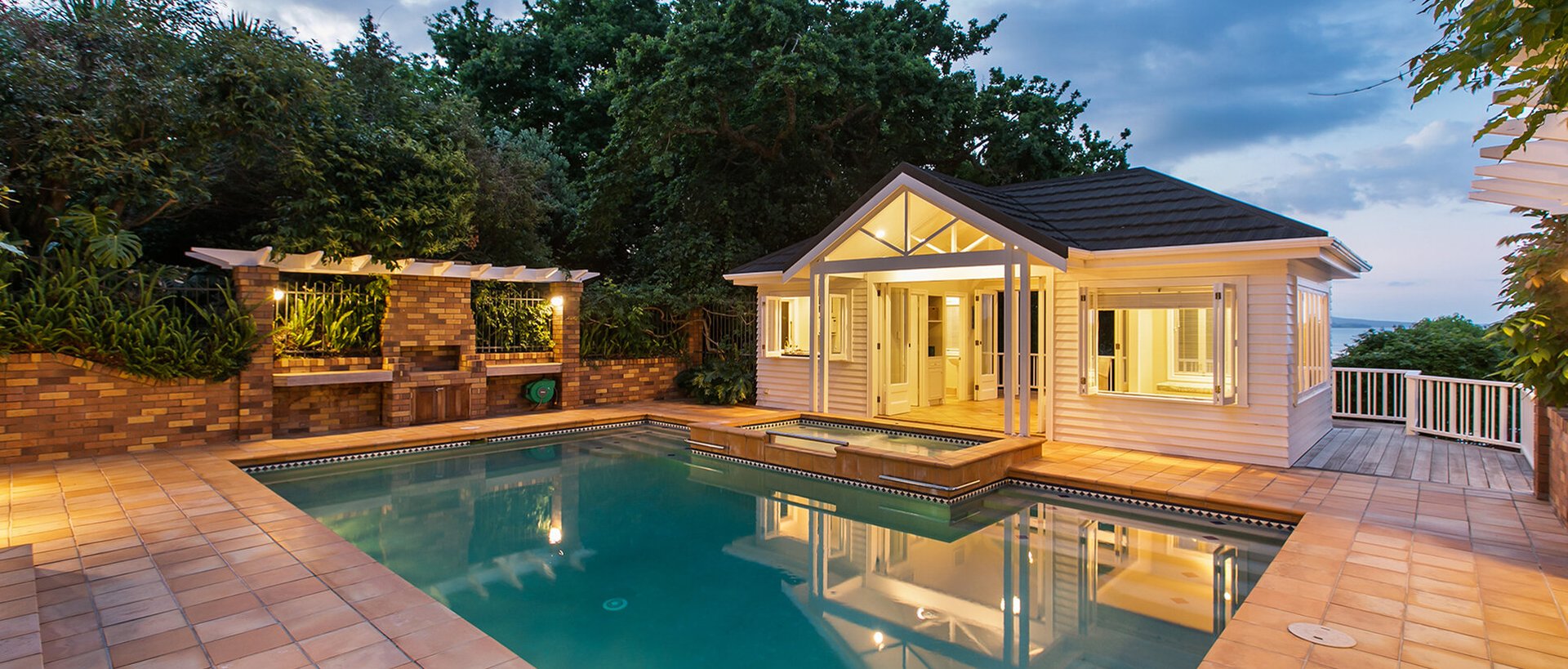 Island View Pavilion, Pool and Landscaping by Becroft Howie Architects ...