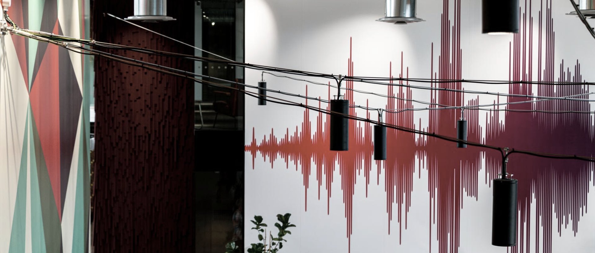 Catenary lighting - Mediaworks Auckland office space by SRS Group NZ ...