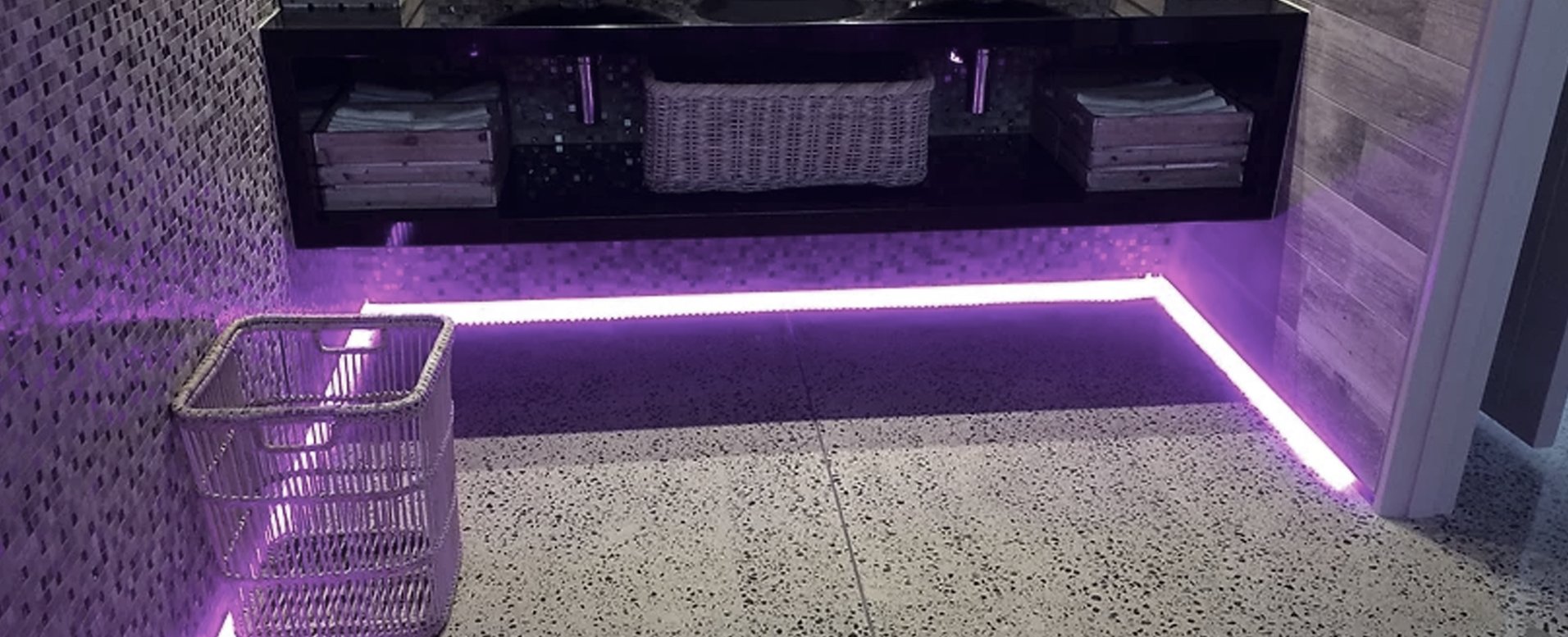 Ablution area with LED lighting by Floorman Waikato | ArchiPro NZ