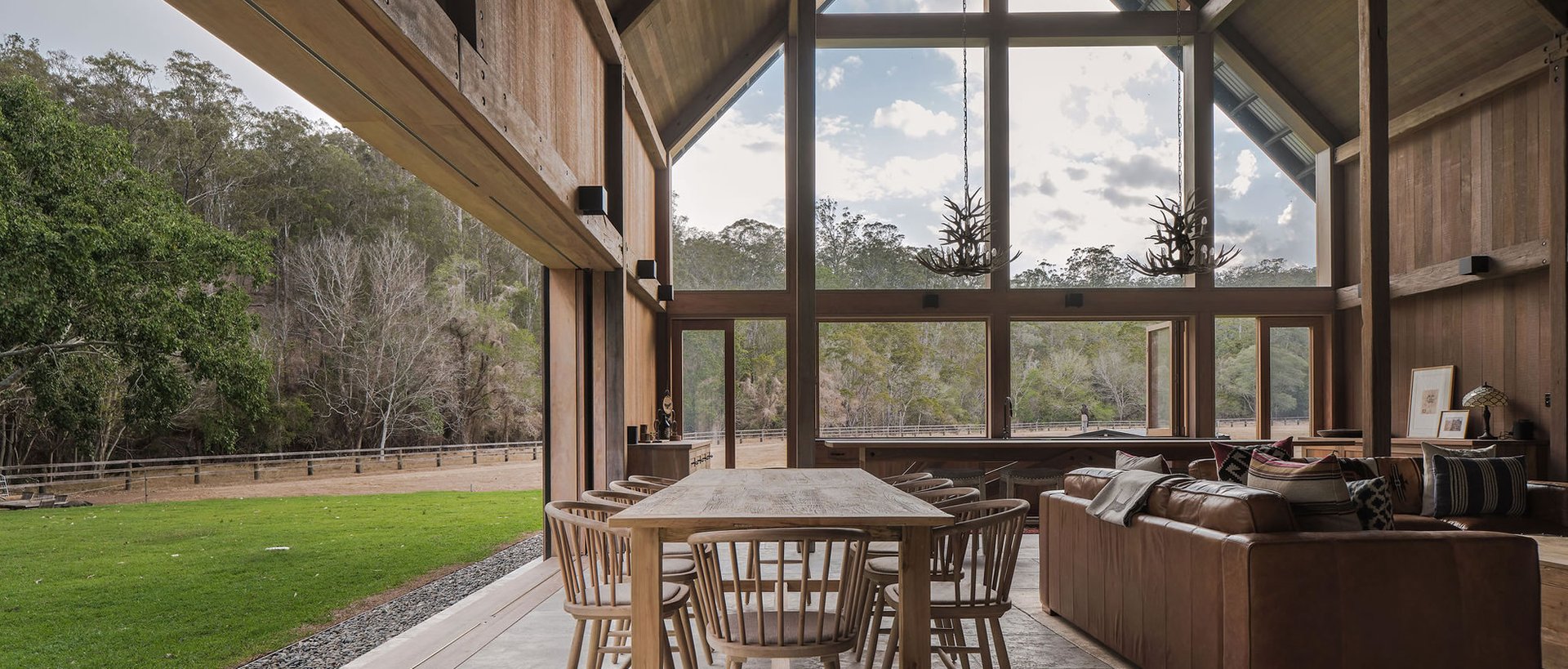 Enhancing the natural beauty of timber at ‘The Barn’, showcasing the ...
